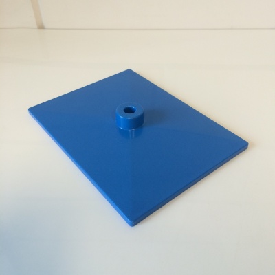 Voetplaat volledig kunststof blauw