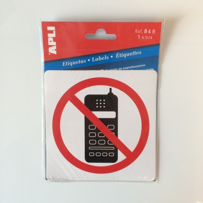 Pictogram Verboden te telefoneren