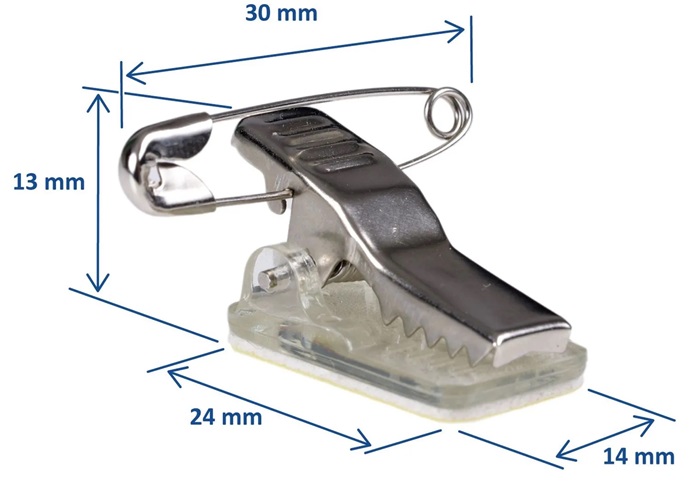 Knijper met speld zelfklevend